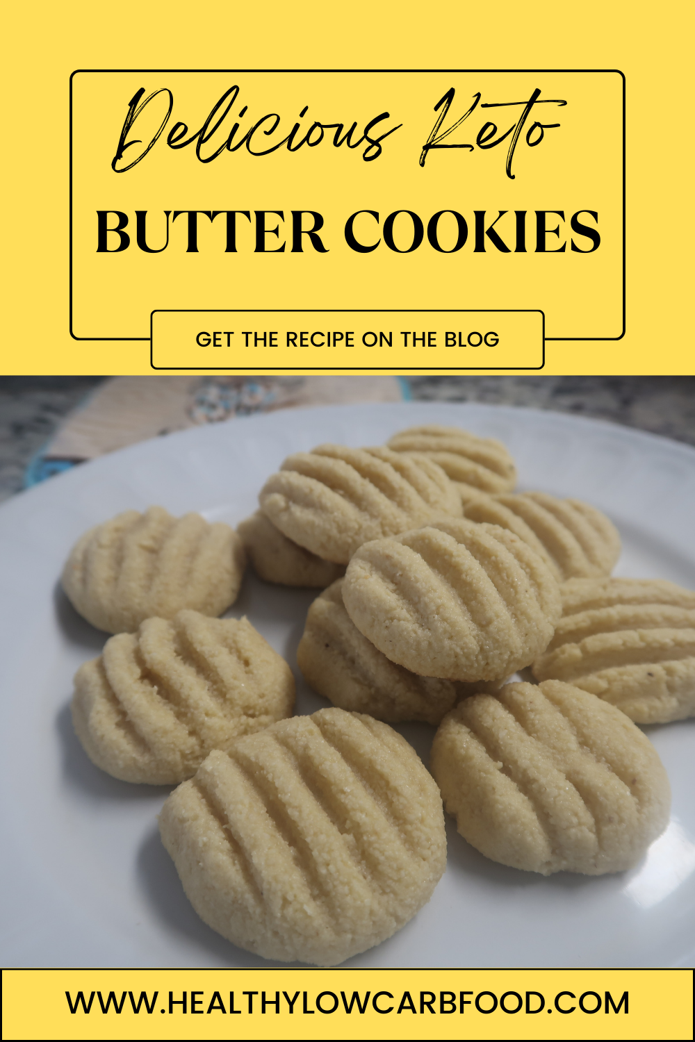 Keto Butter Cookies - Healthy Low Carb